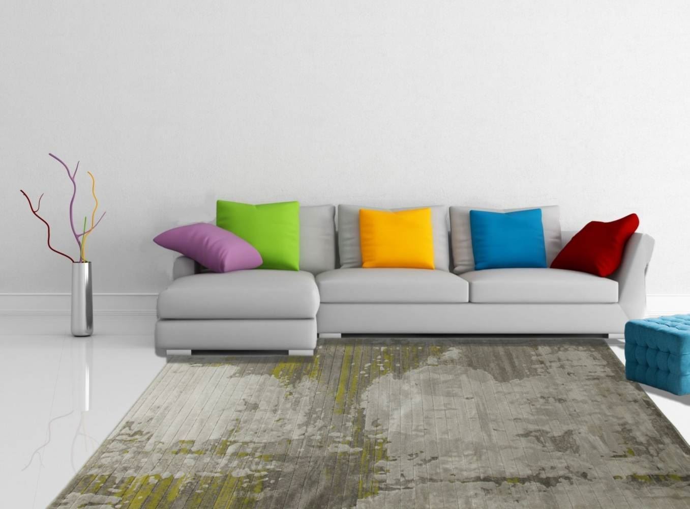 Abstract Art Green Rug - Shop Cozy Rugs for Chic Abstract Rugs