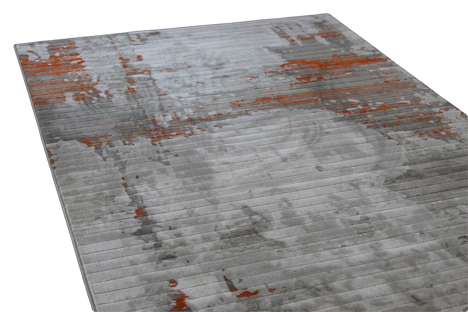 Pacific Orange Gray Abstract Rug ChicagoCozy Rugs Chicago