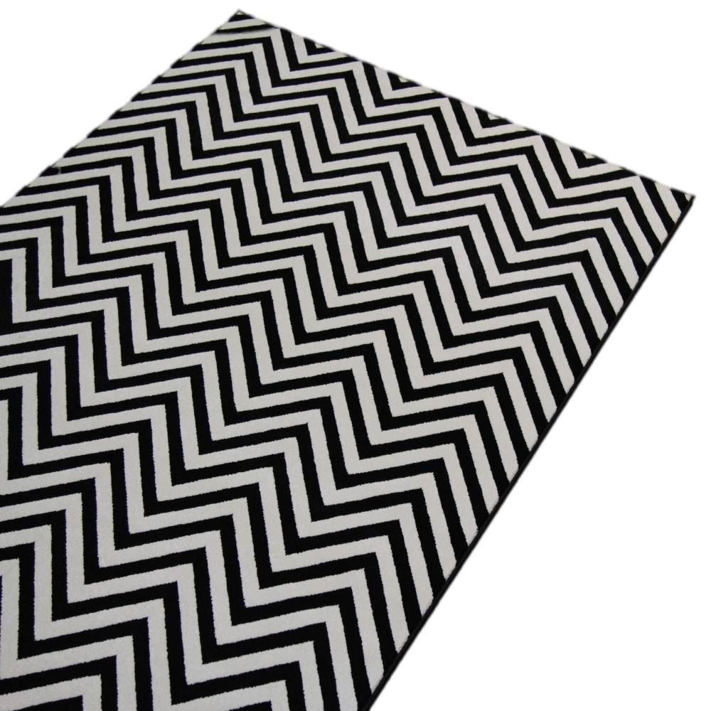 Chevron Rug - Black & White Rug