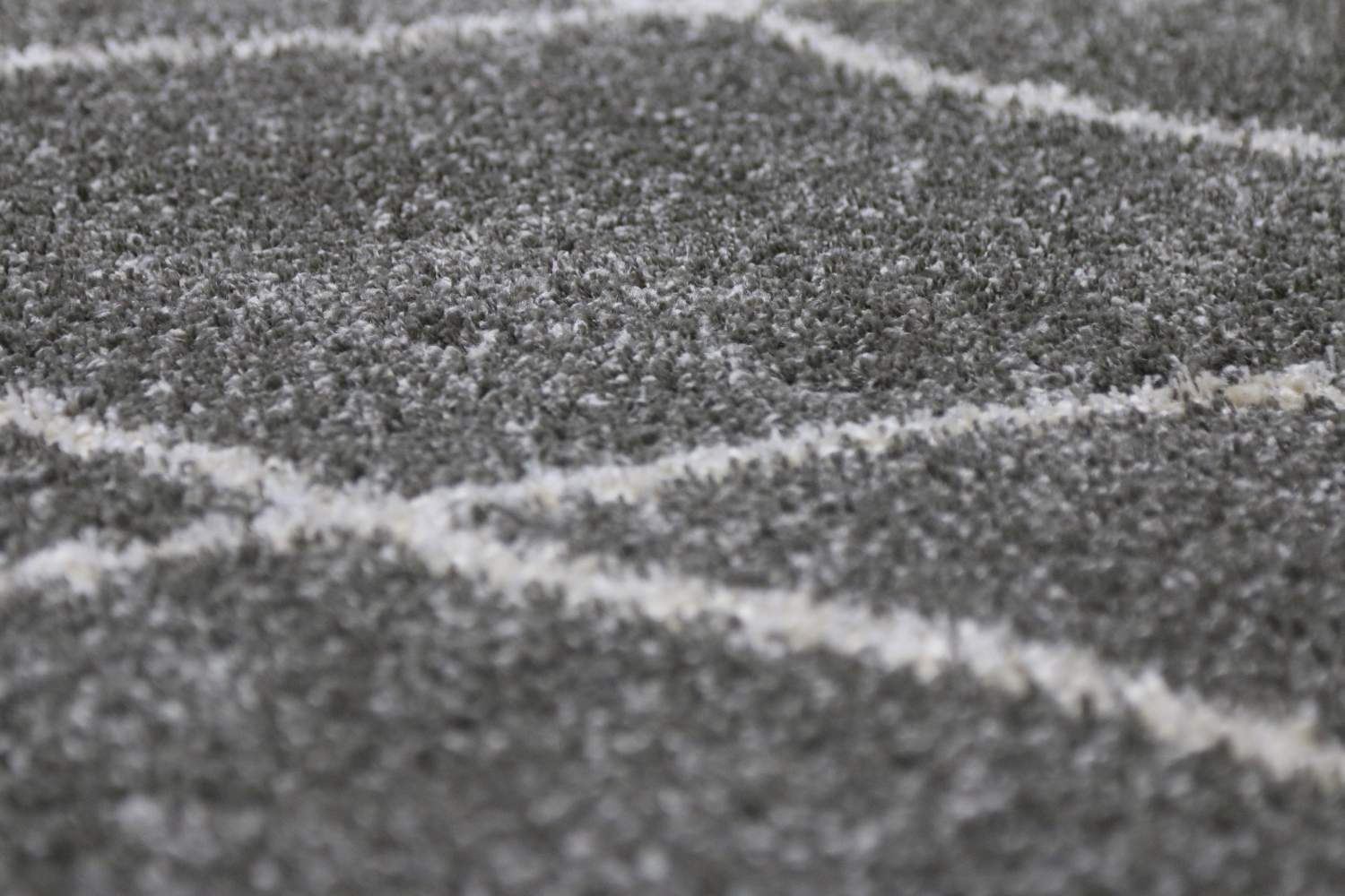 Moroccan Trellis Beige Shag Rug by Cozy Rugs in Chicago.