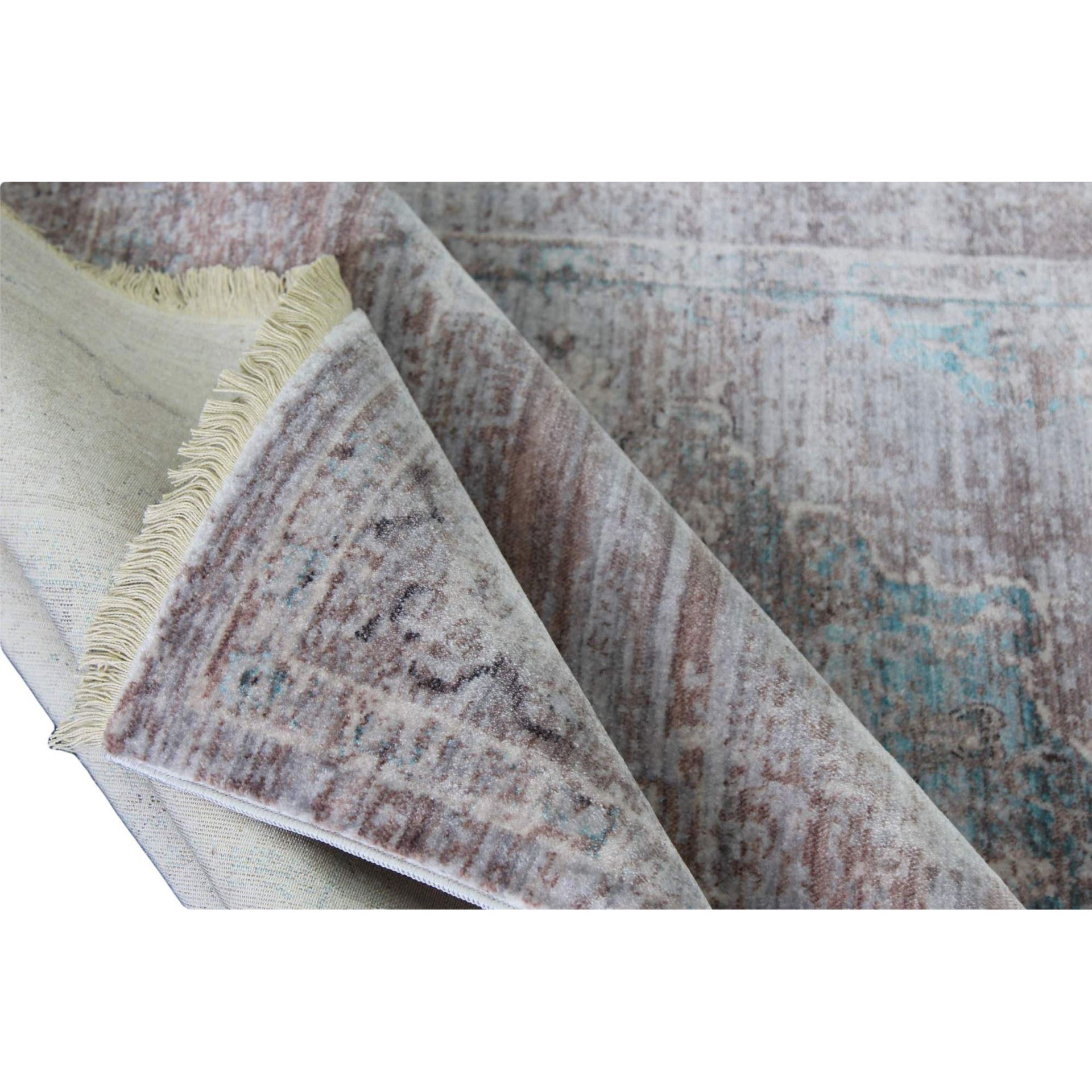 Distressed Persian Rug Teal - Soft Faded Oriental Rug | Cozy Rugs Chicago