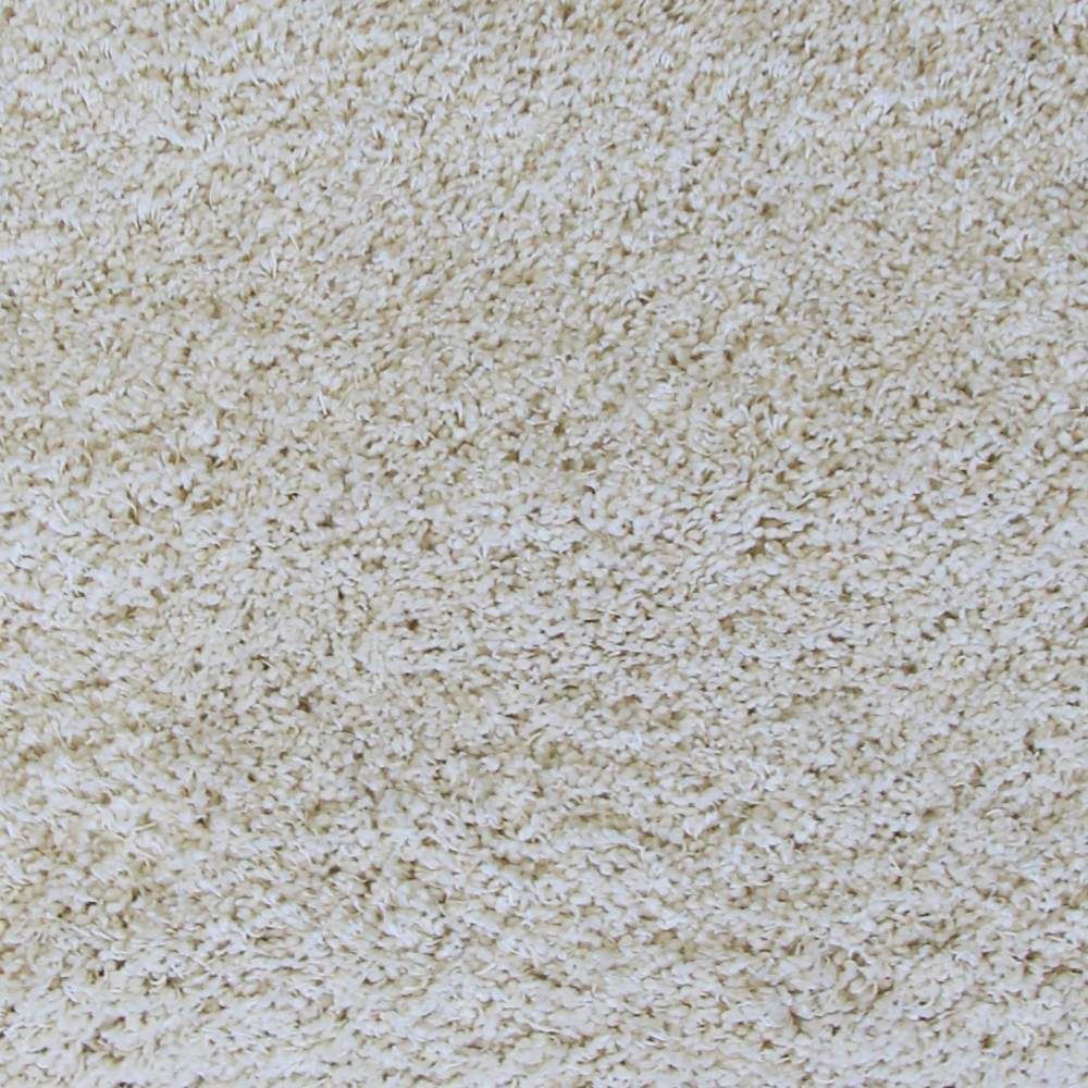 Shag Rug Solid Ivory - Plush Fluffy Soft Shaggy - Cozy Rugs