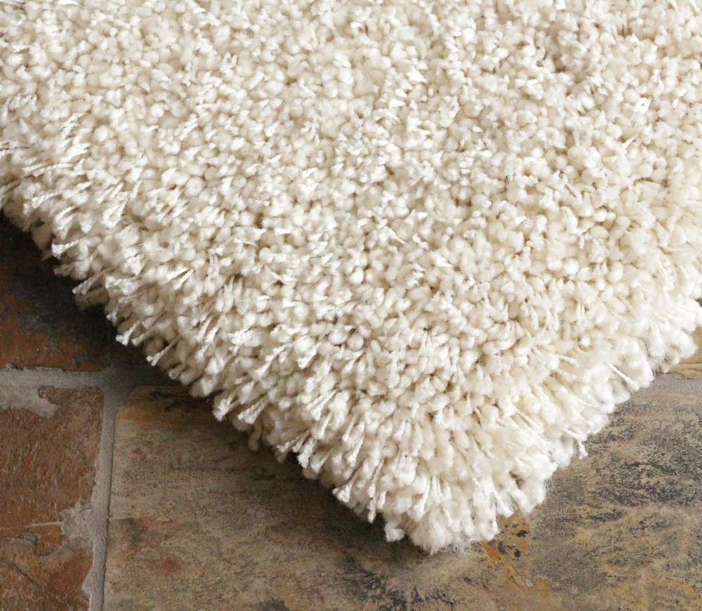 Shag Rug Solid Ivory - Plush Fluffy Soft Shaggy - Cozy Rugs