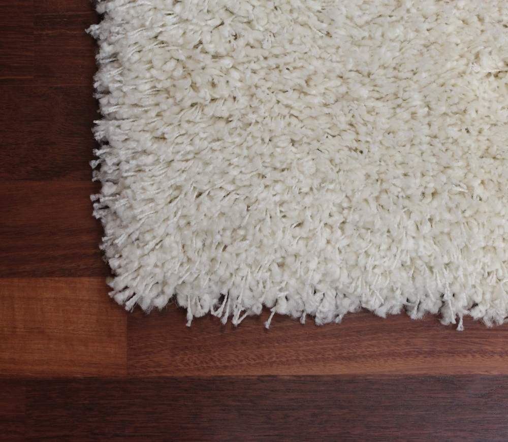 Shag Rug Solid Ivory - Plush Fluffy Soft Shaggy - Cozy Rugs