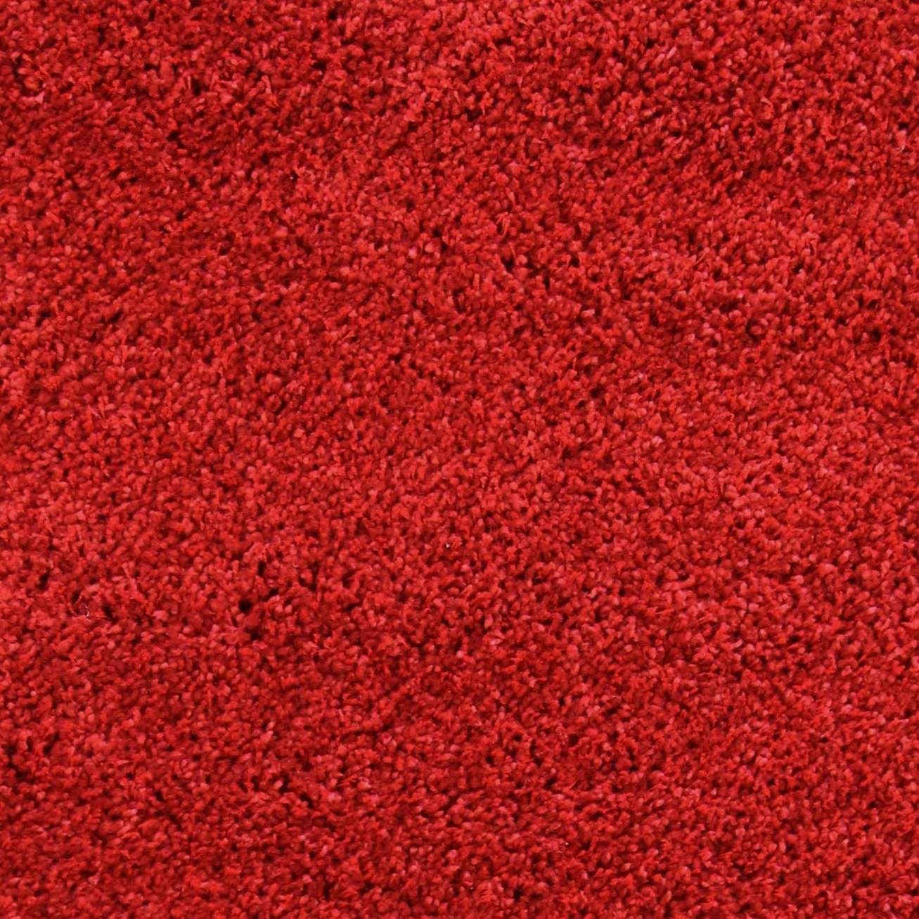 Shag Rug Solid Red - Plush Fluffy Soft Shaggy