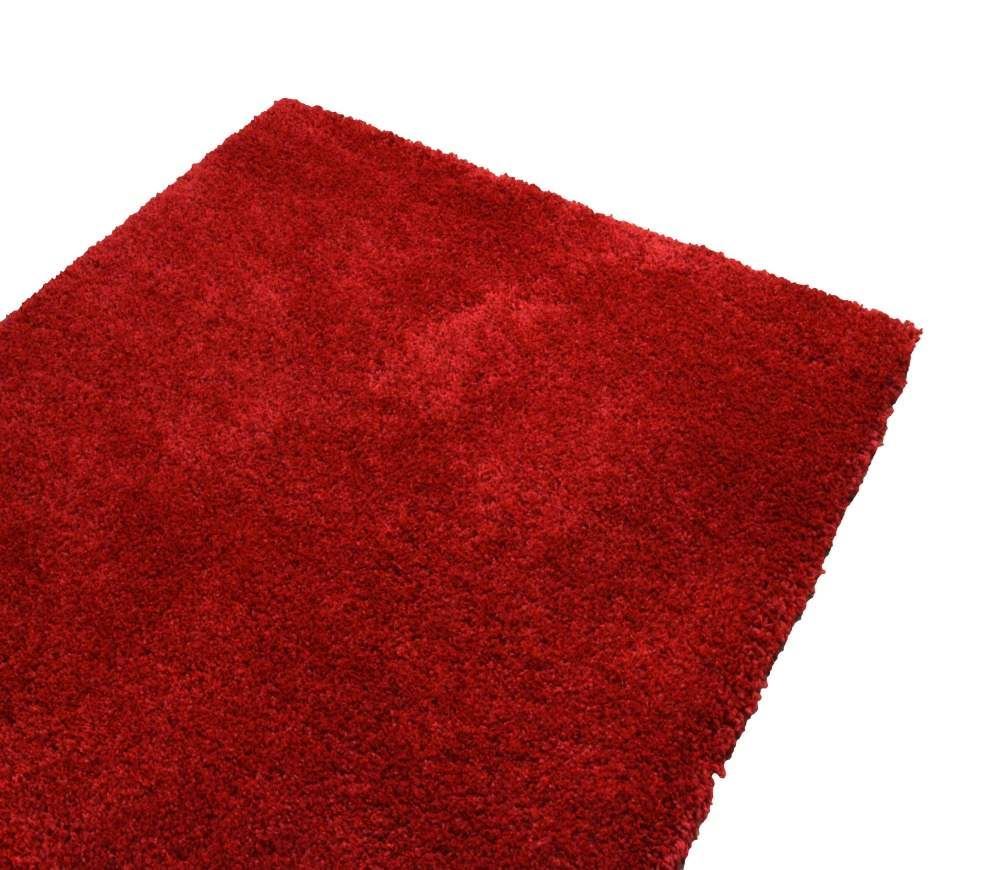 Shag Rug Solid Red - Plush Fluffy Soft Shaggy