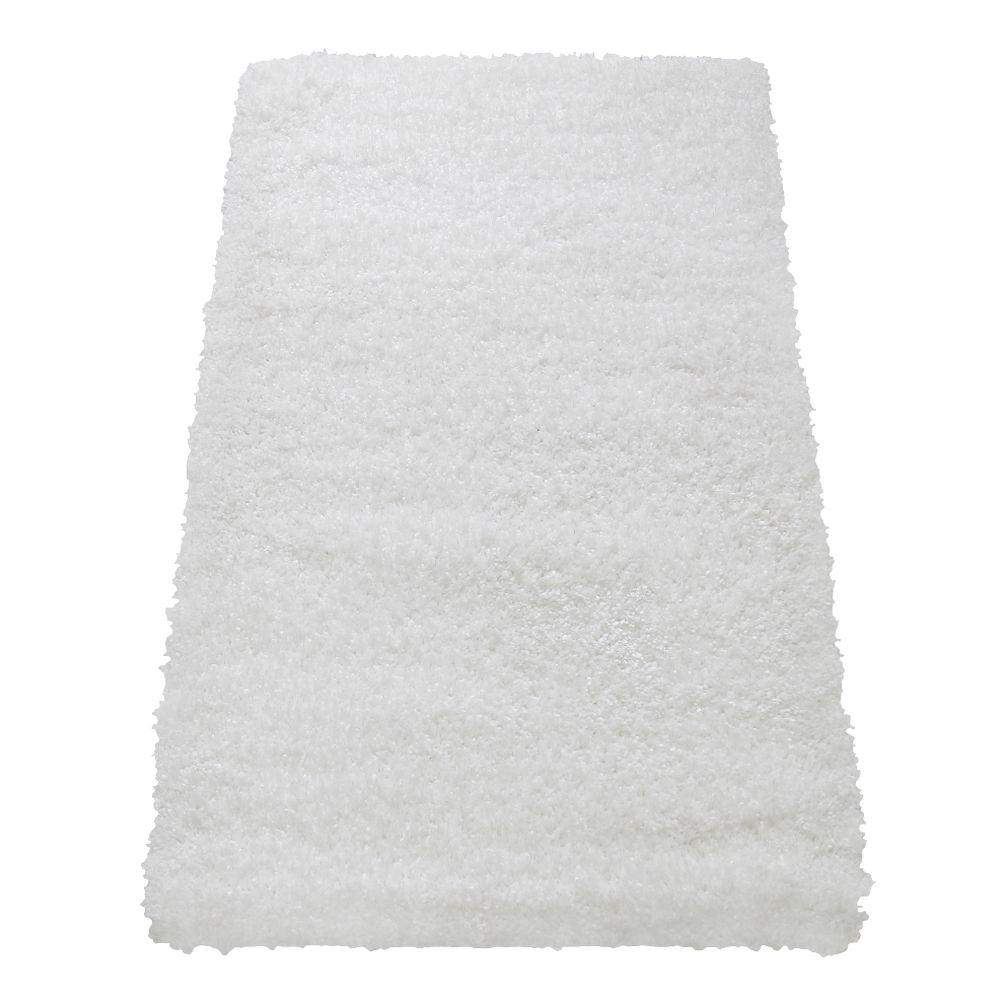 Solid White Shag Rug - Snow White Plush Fluffy Shaggy