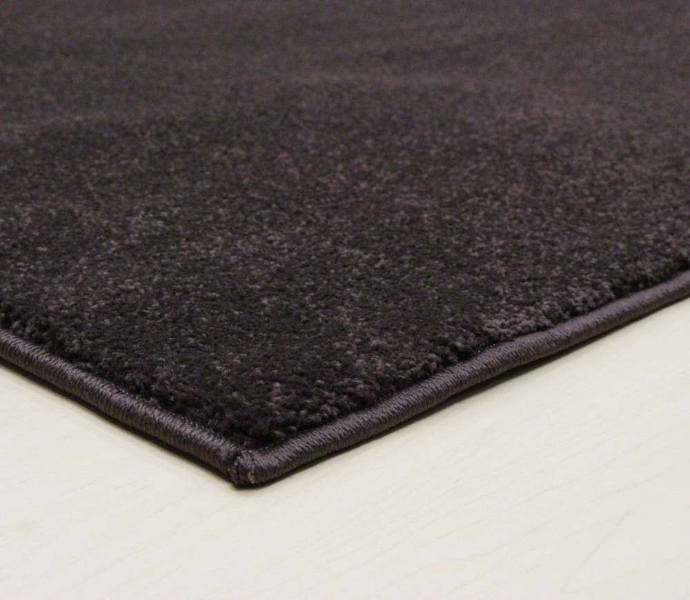 Solid Plain Dense Rug Brown -Solid Area Rugs