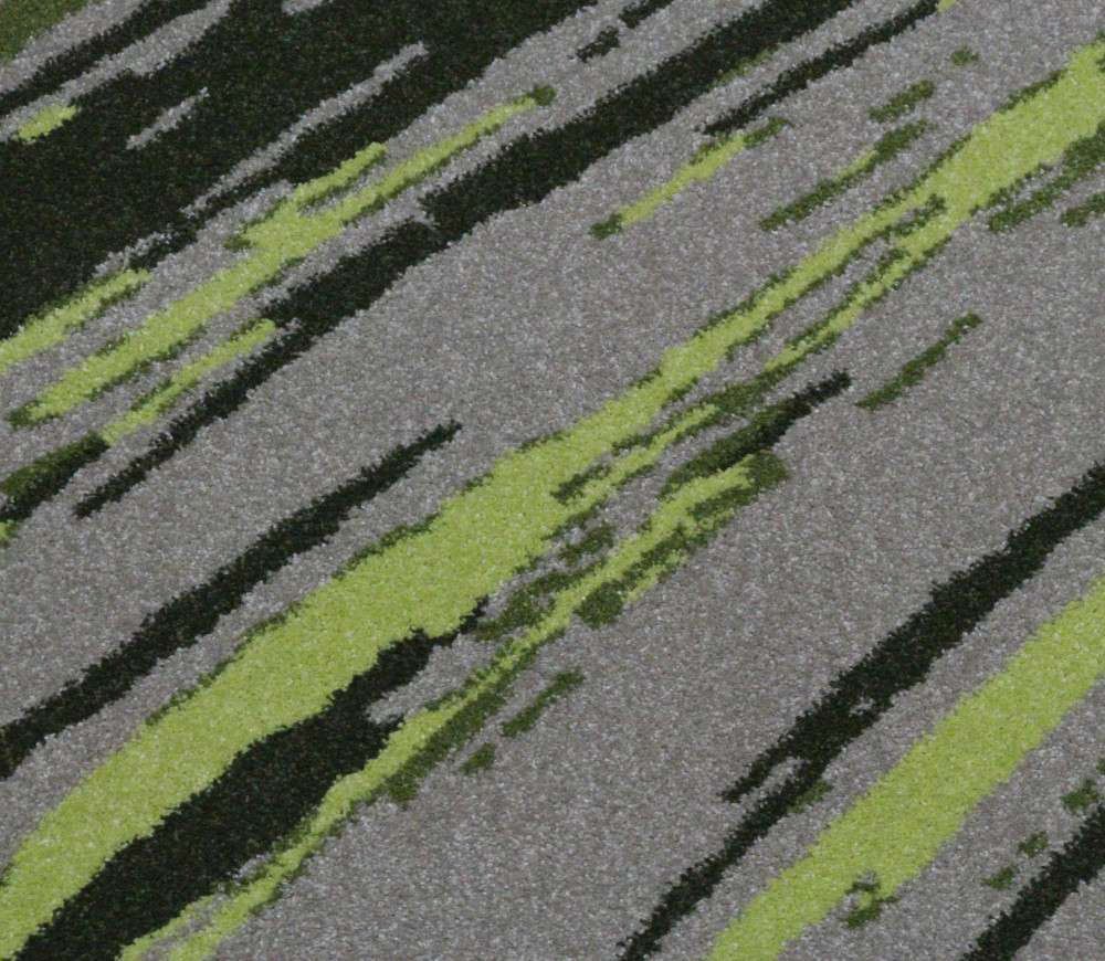 Striated Stripes Rug Green - Abstract Rugs