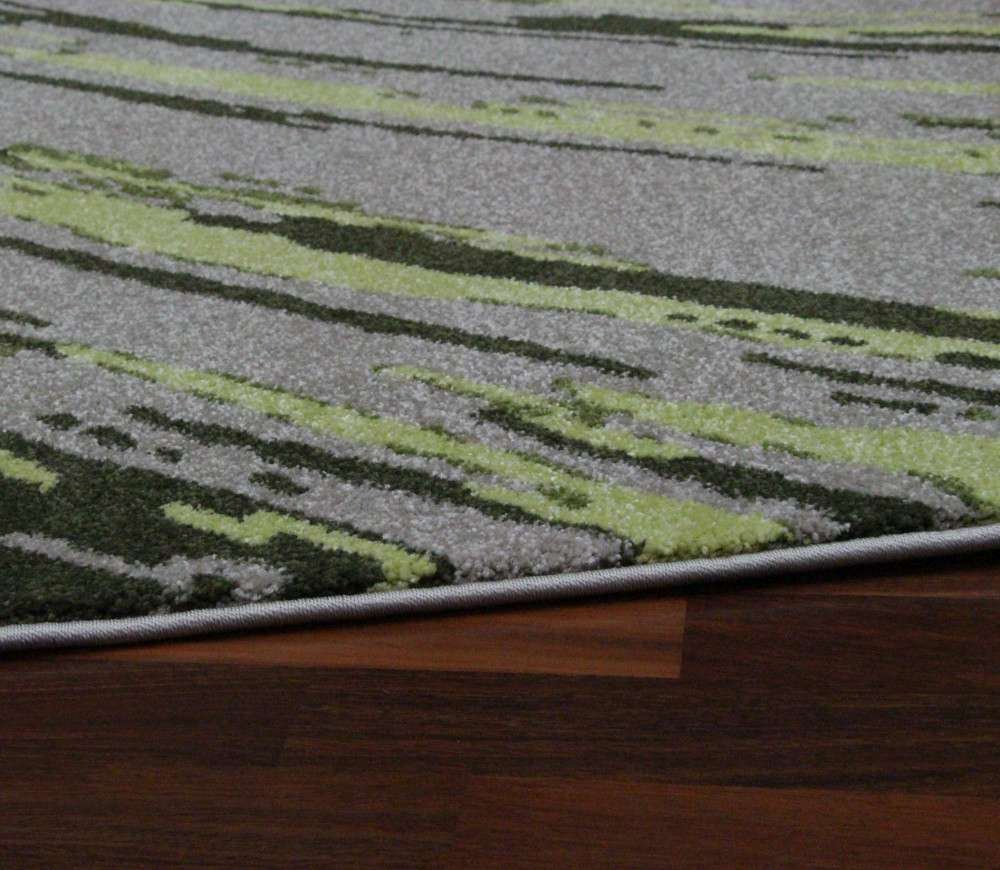 Striated Stripes Rug Green - Abstract Rugs