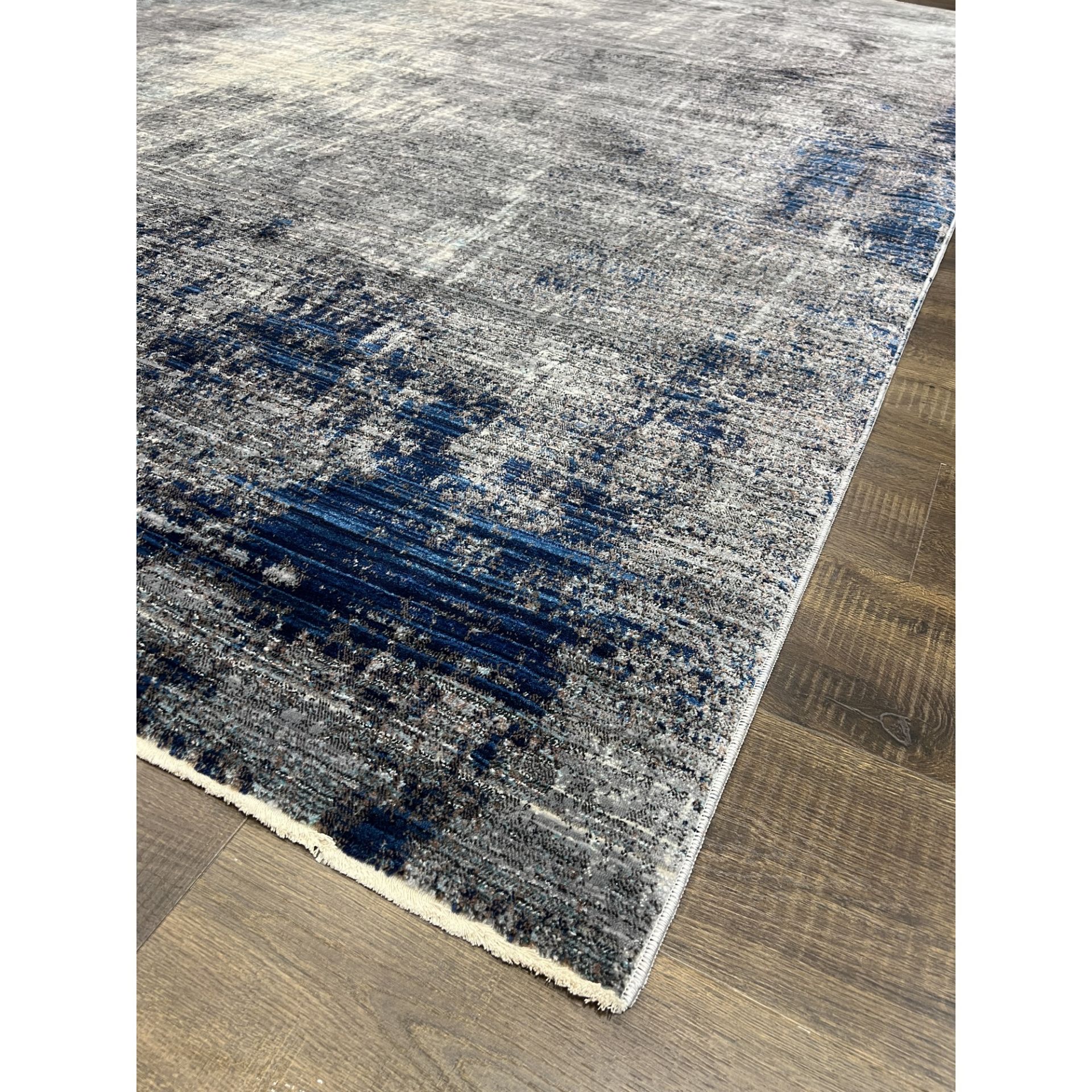 Picasso Grunge Abstract Rug - Artfully inspired by a blue abstract ...