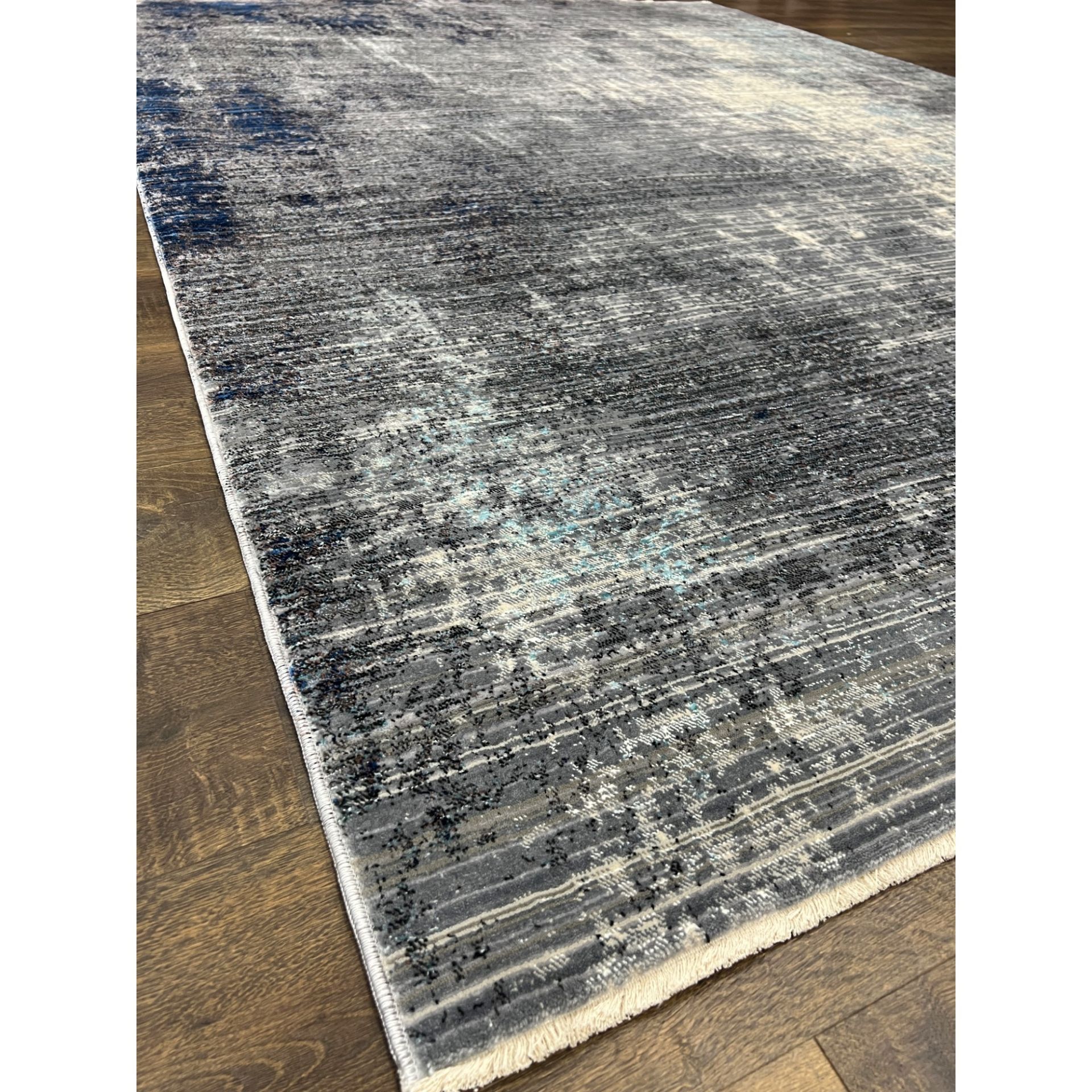 Picasso Grunge Abstract Rug - Artfully inspired by a blue abstract ...